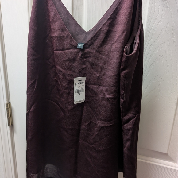 Express | Intimates & Sleepwear | Express Womens Deep Purple Satin Slip ...